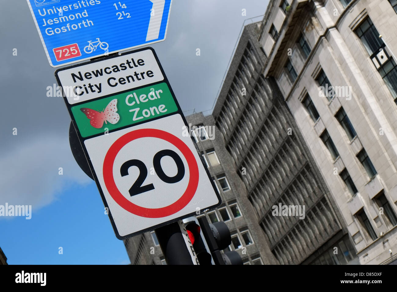 Newcastle City Centre Clear Zone Stock Photo - Alamy