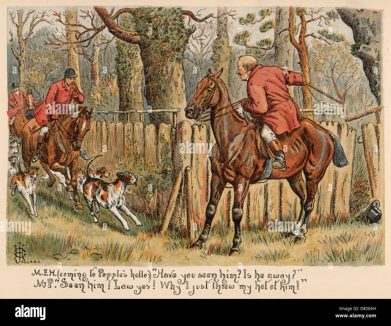 19th century fox hunting hi-res stock photography and images - Alamy