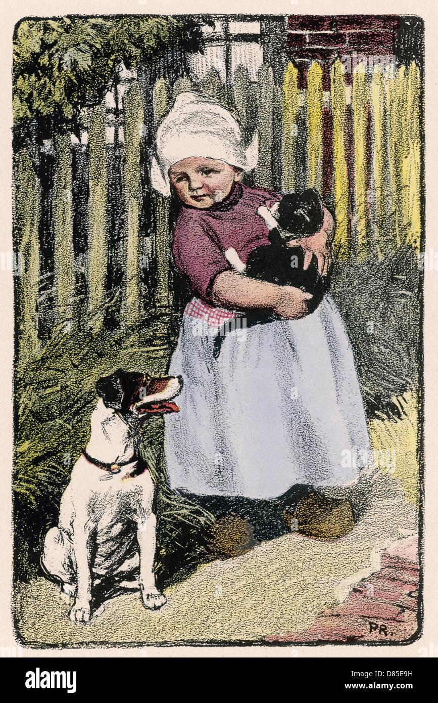 Dutch girl traditional dress hi-res stock photography and images - Alamy