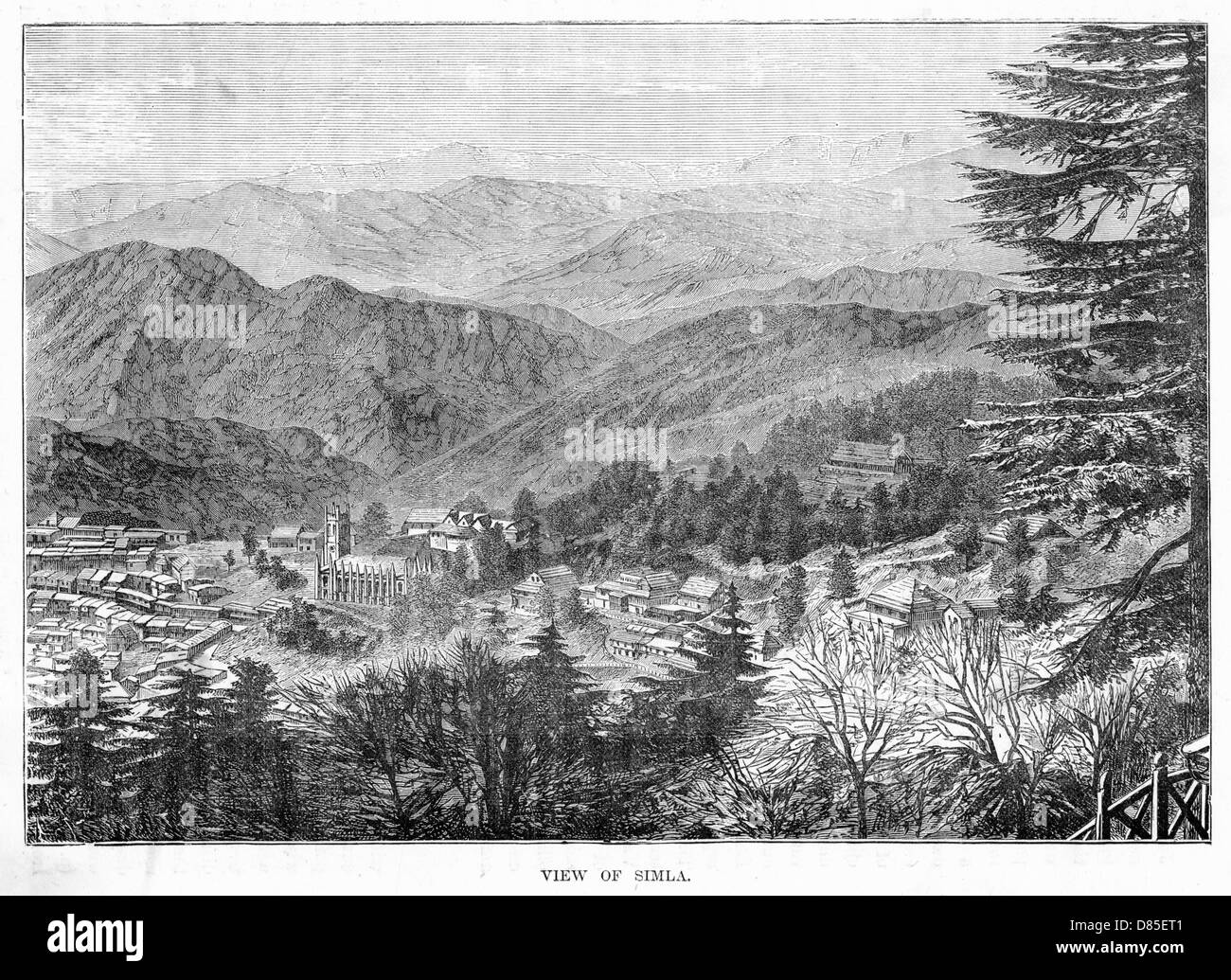 India simla hi-res stock photography and images - Alamy