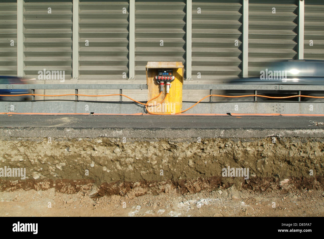 electrical panel of a construction of a highway Stock Photo - Alamy