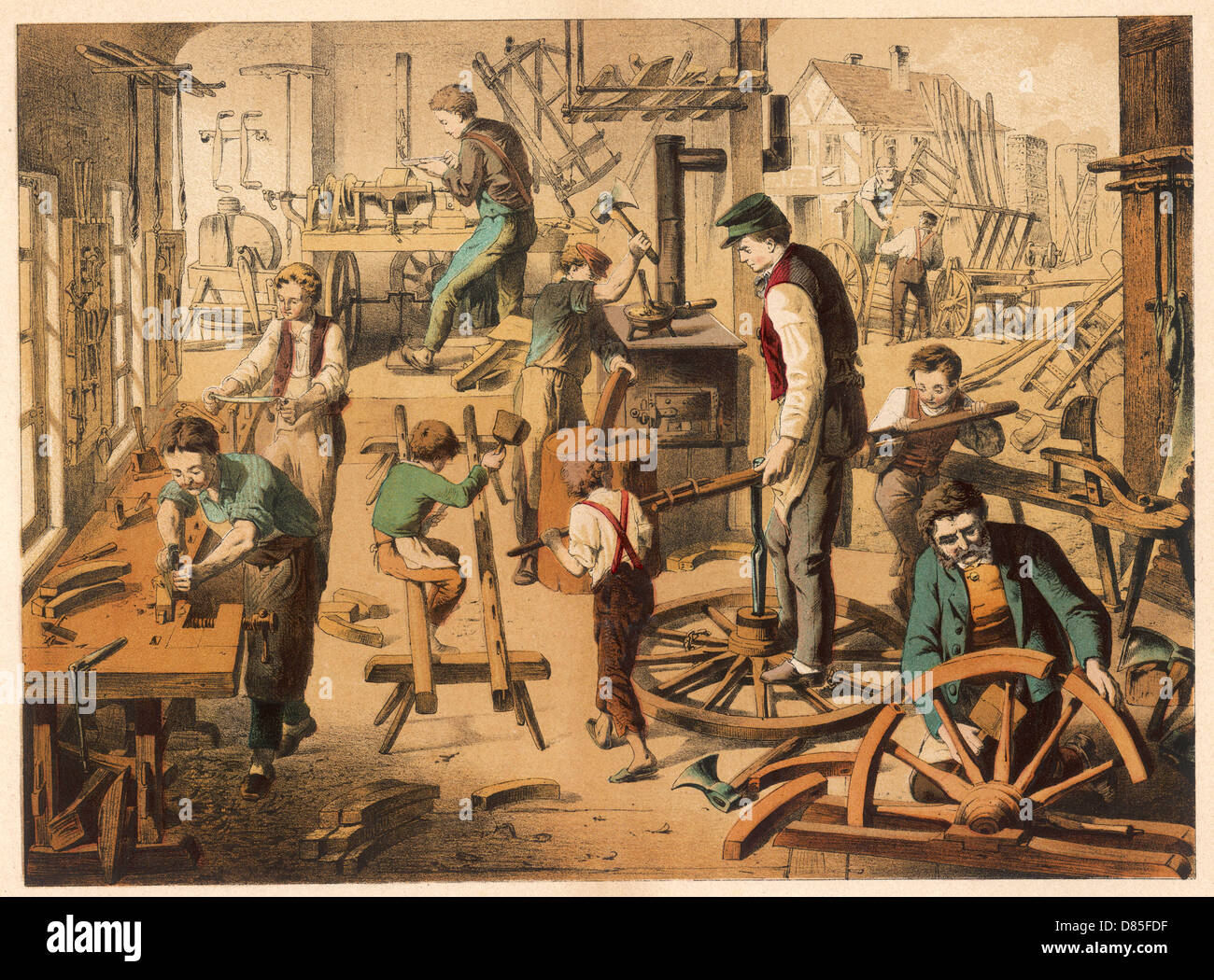 Workshop Of A Cartwright Stock Photo - Alamy