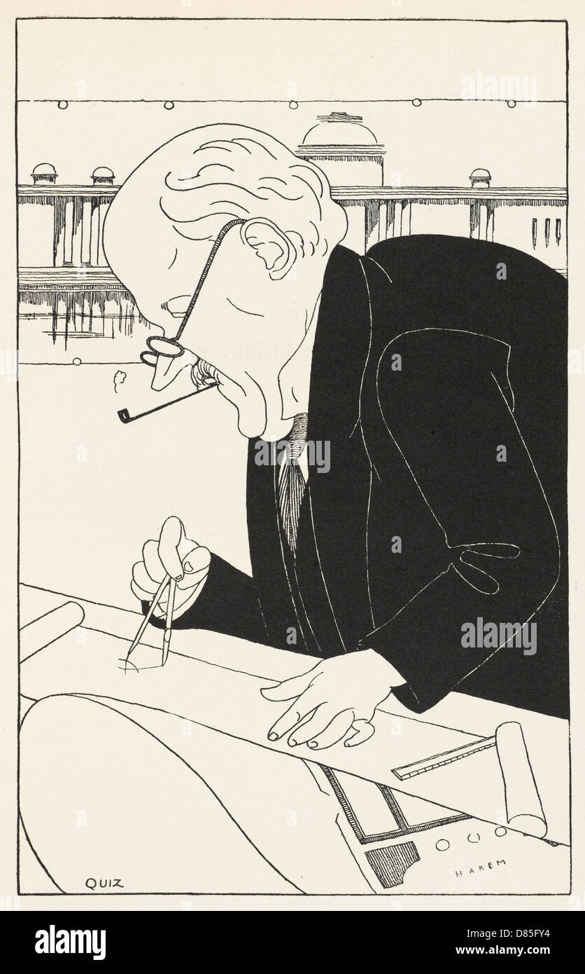 Edwin lutyens cartoon hi-res stock photography and images - Alamy