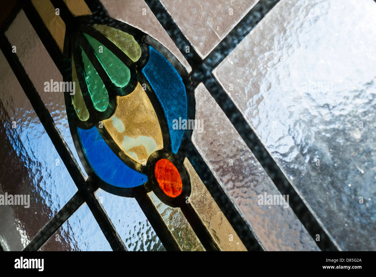 Original stain glass windows Stock Photo - Alamy