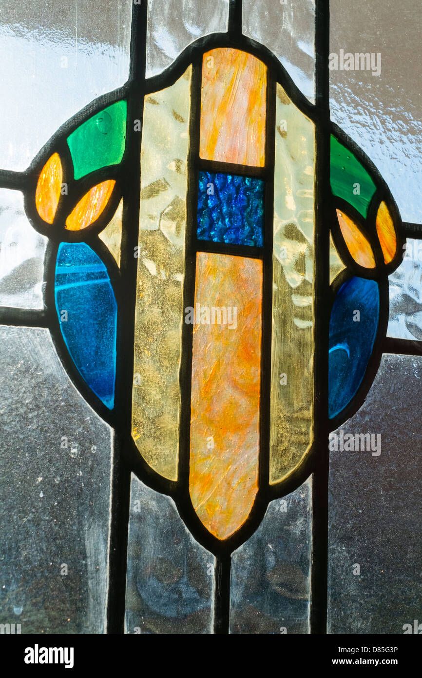 Original stain glass windows Stock Photo - Alamy