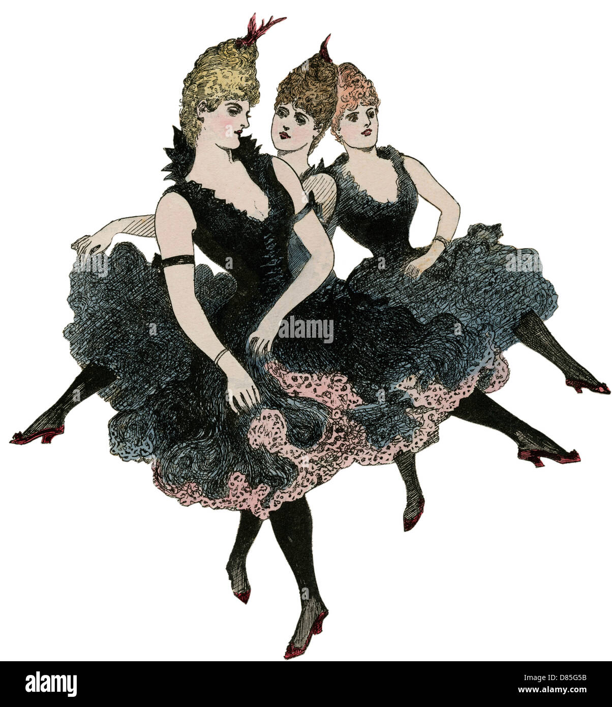 Cabaret dancers can can hi-res stock photography and images - Alamy
