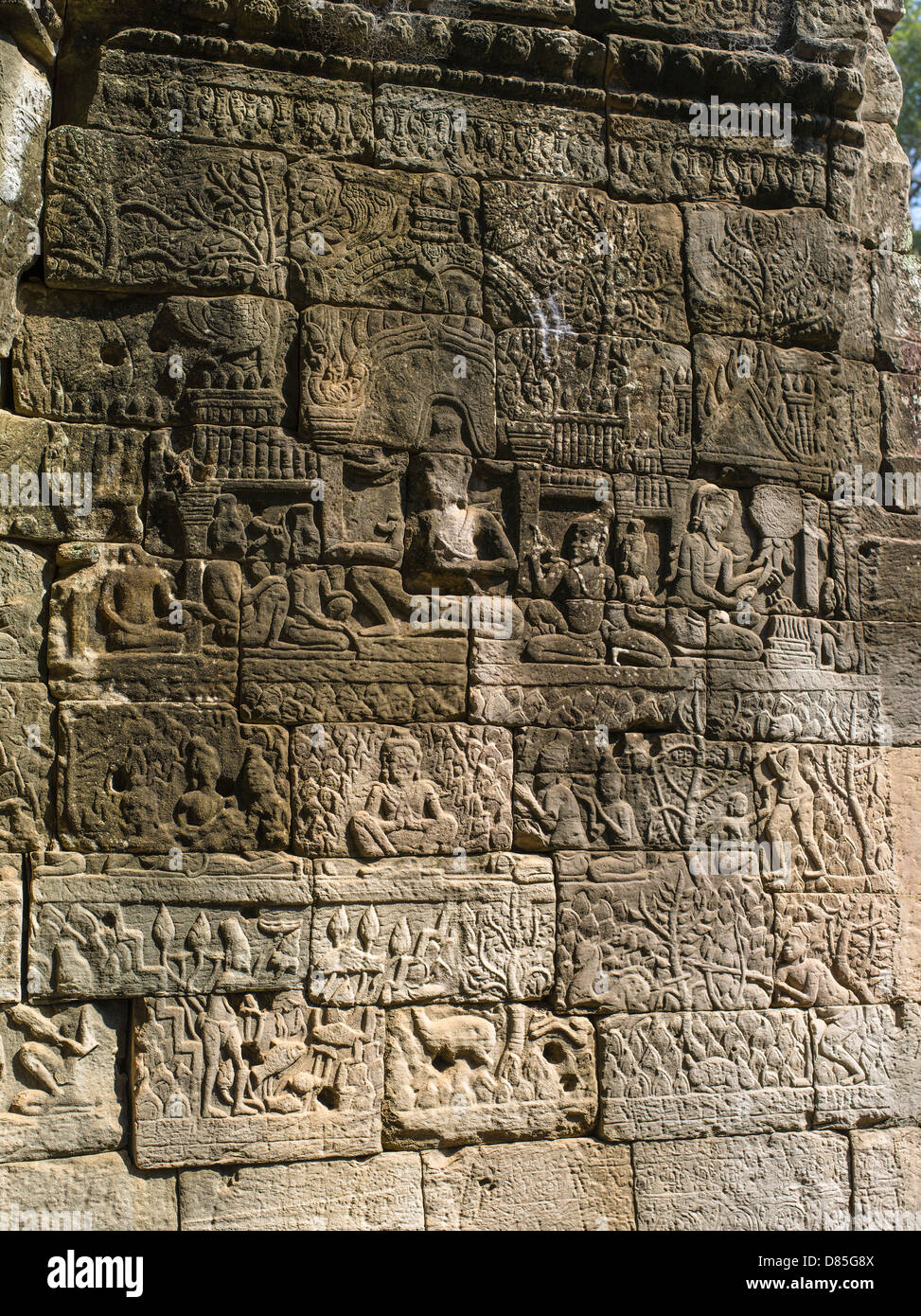 Gallery Bas-Reliefs. Bayon. Angkor Archaeological Park. Angkor Thom ...