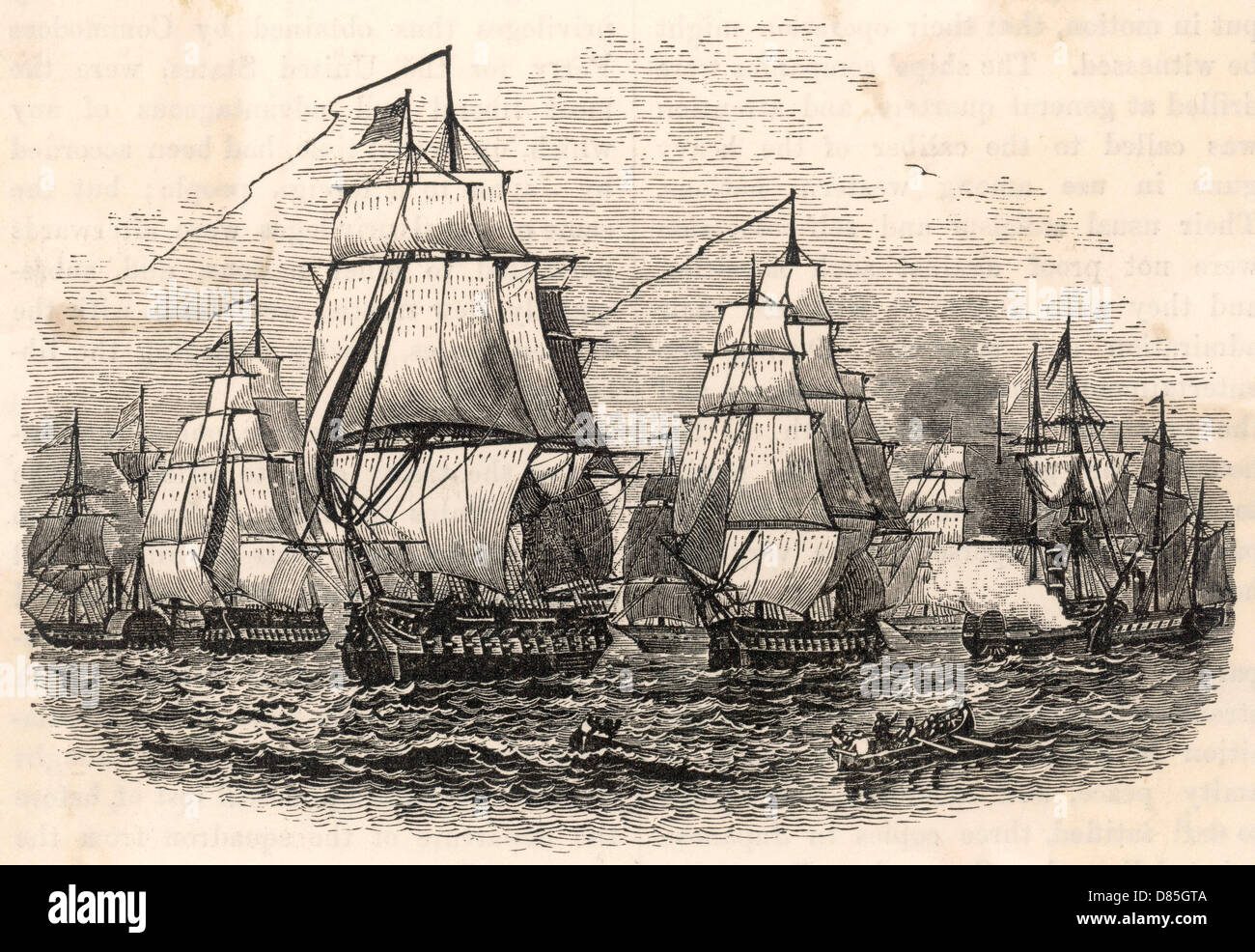 Perrys Naval Expedition Japan Stock Photo - Alamy