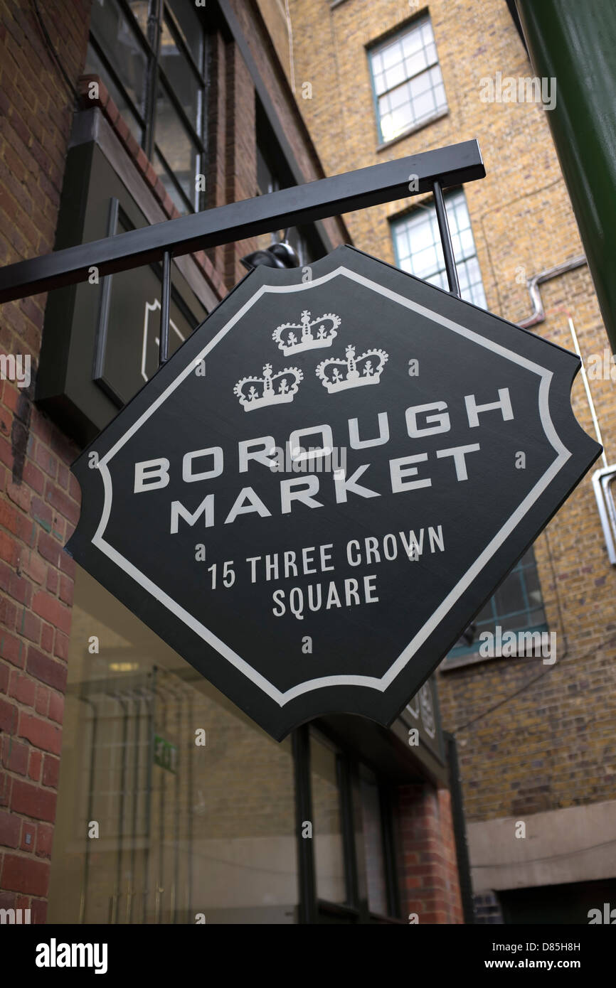Borough market sign hi-res stock photography and images - Alamy