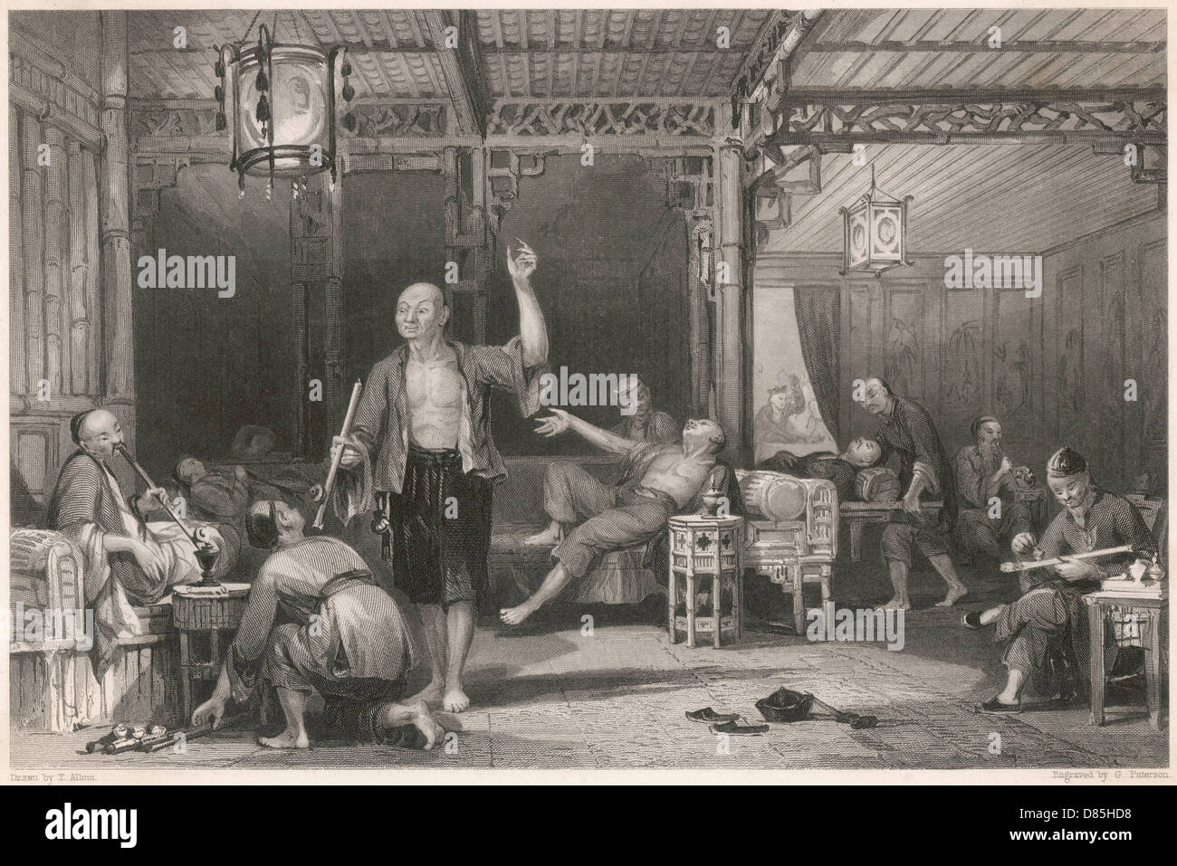 Chinese opium addicts hi-res stock photography and images - Alamy