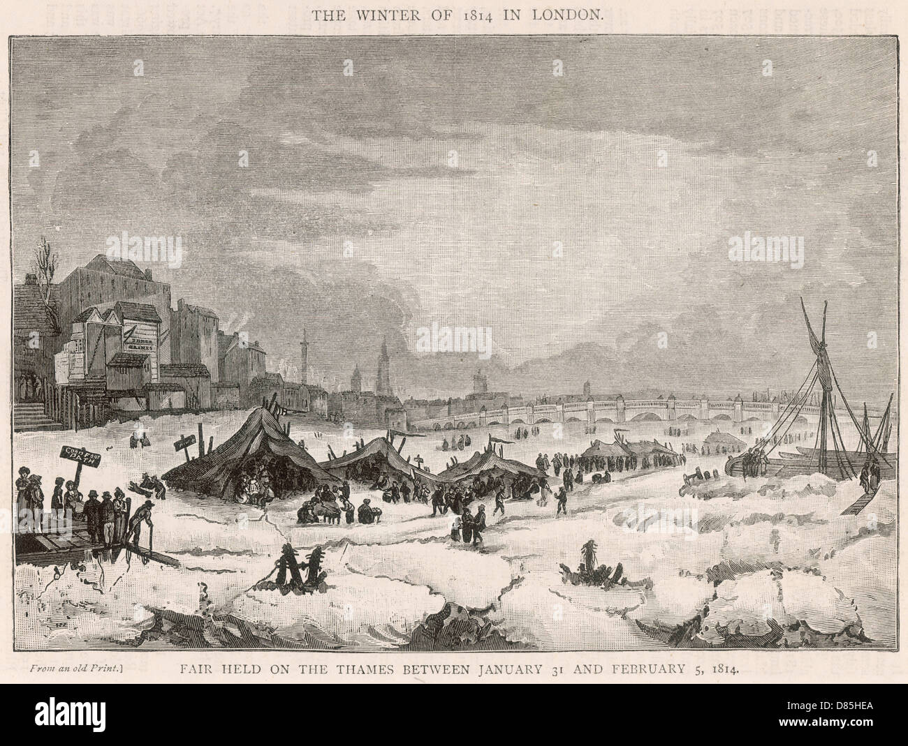 Frost fair thames hi-res stock photography and images - Alamy