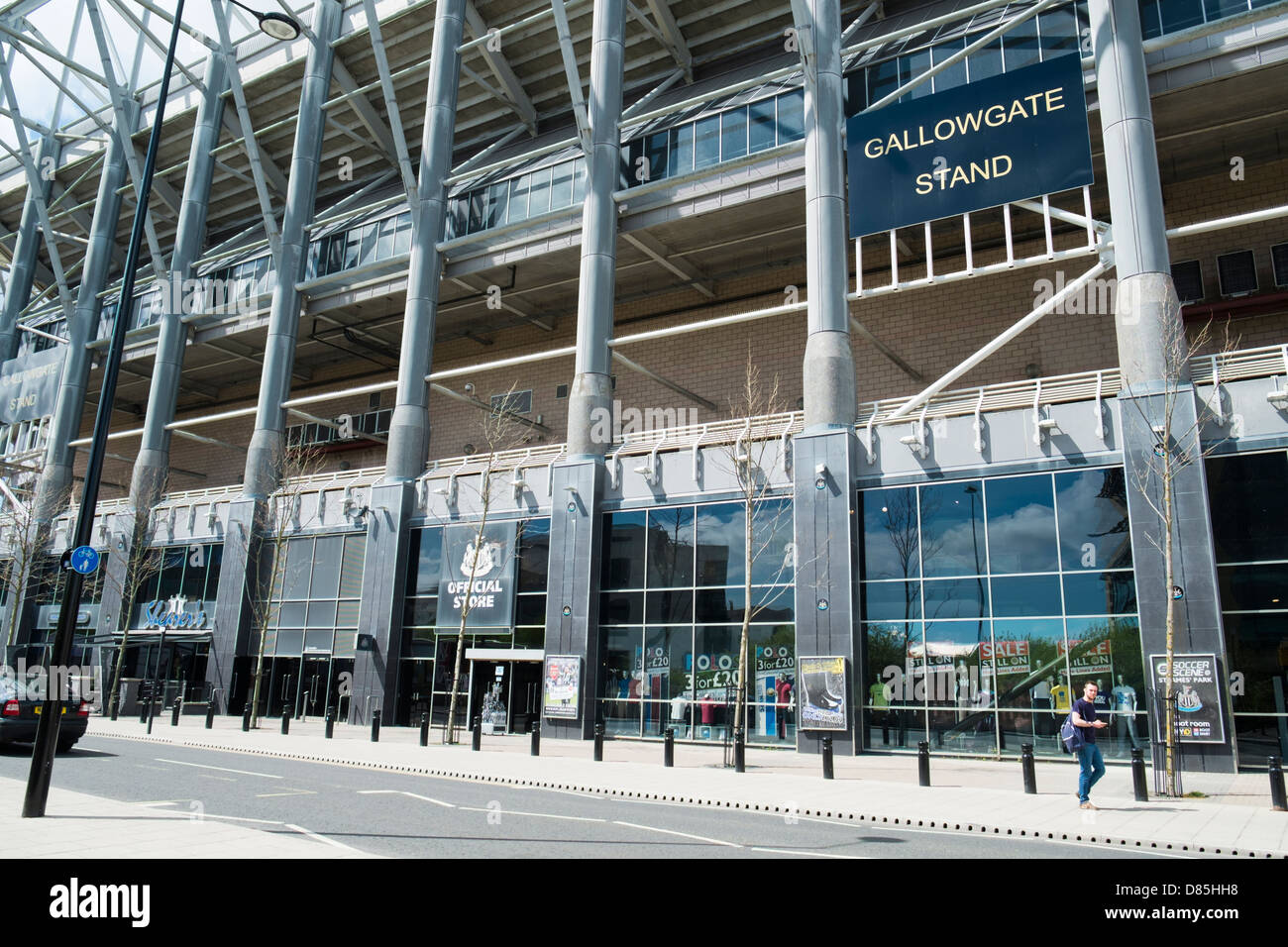 The Gallowgate Stand at St James Park, home of Newcastle United Stock ...