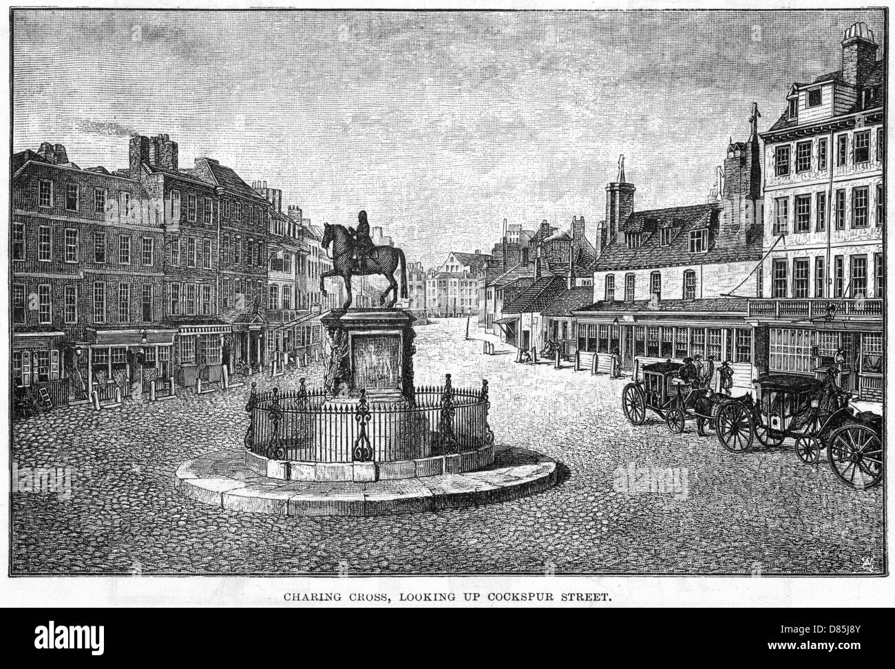 Statue of charles i charing cross hi-res stock photography and images ...