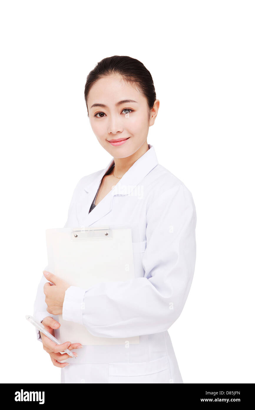 The young female doctor portrait Stock Photo - Alamy
