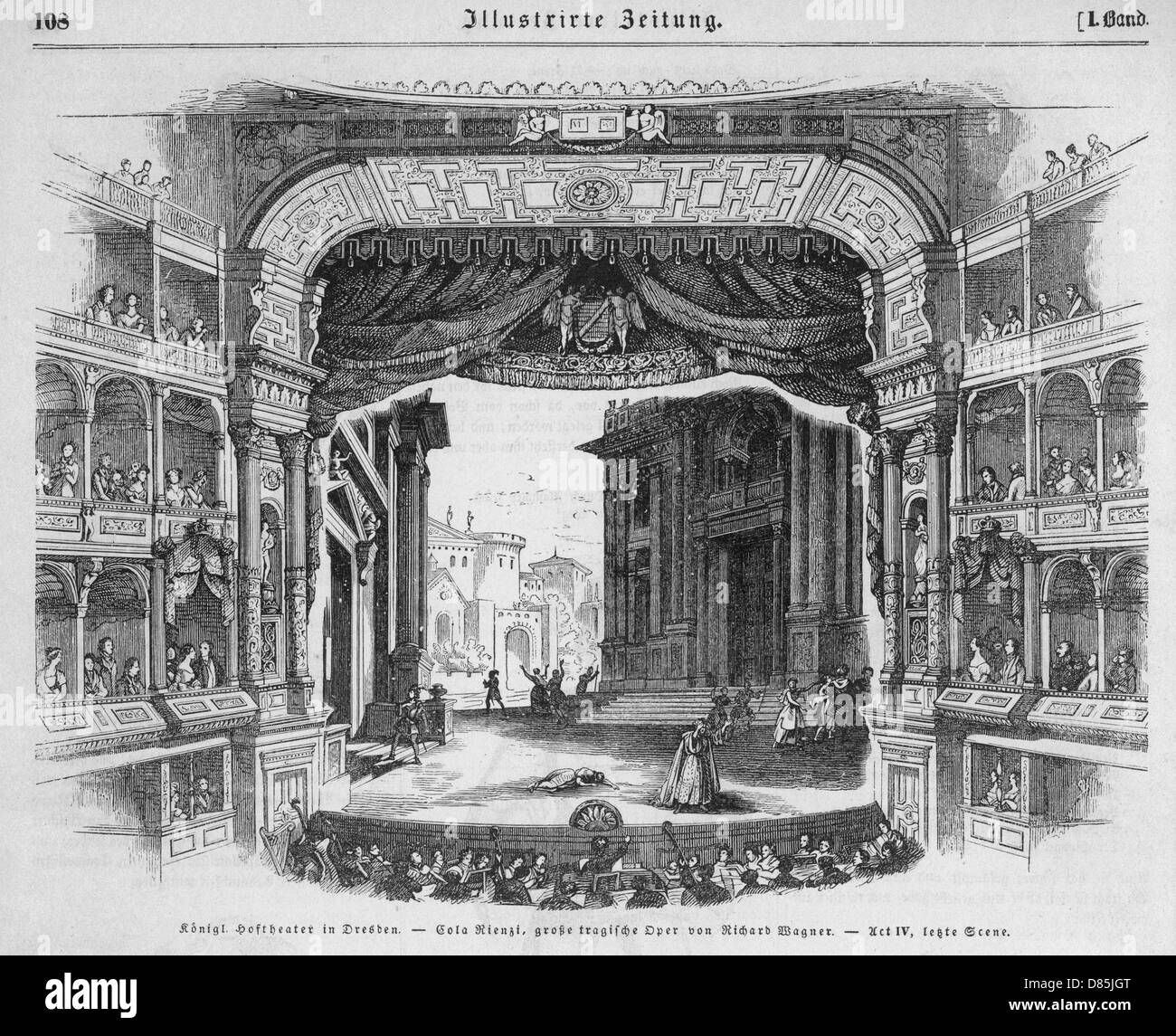 Rienzi, act 4 Stock Photo - Alamy