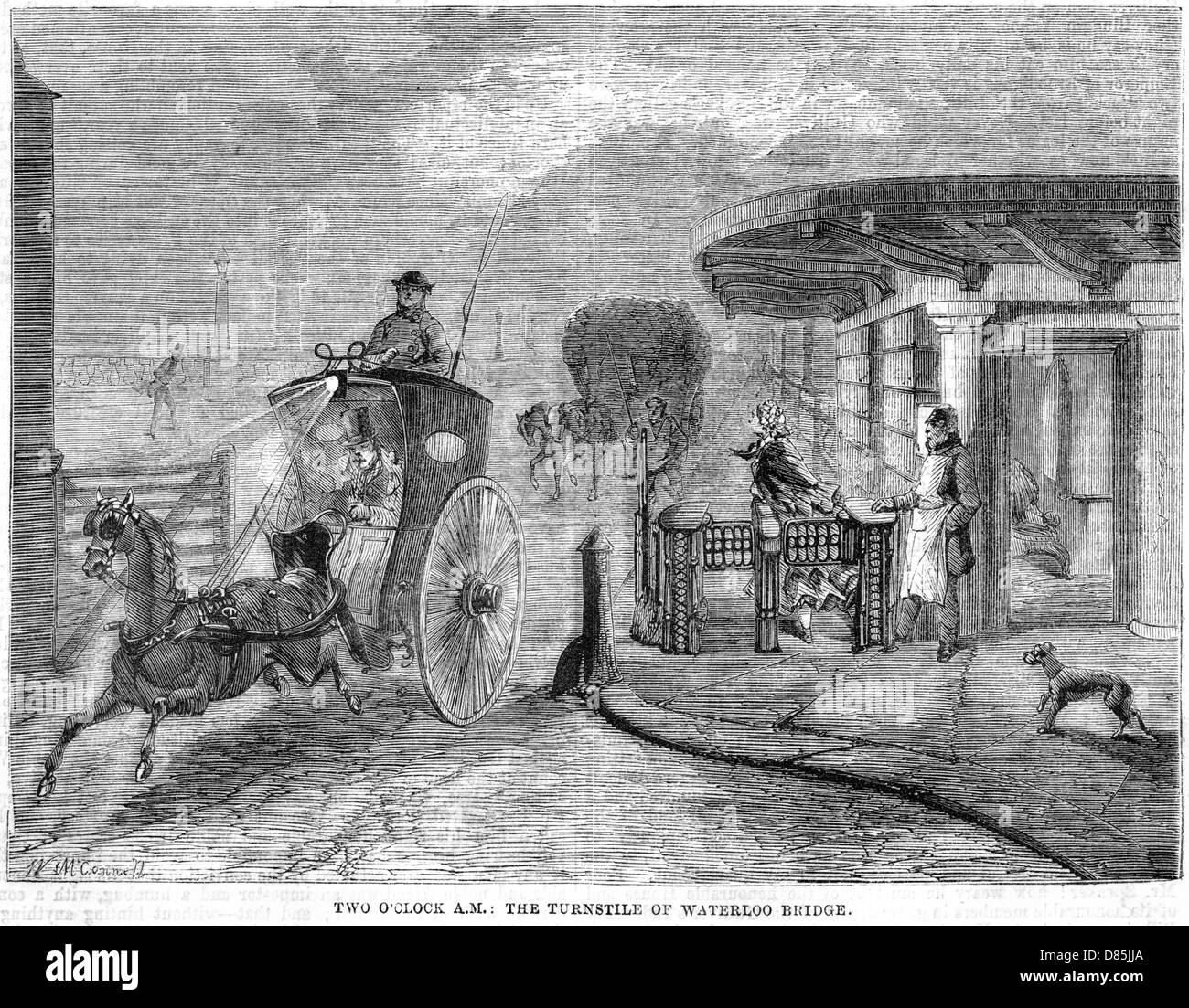 Gate On Waterloo Bridge Stock Photo - Alamy
