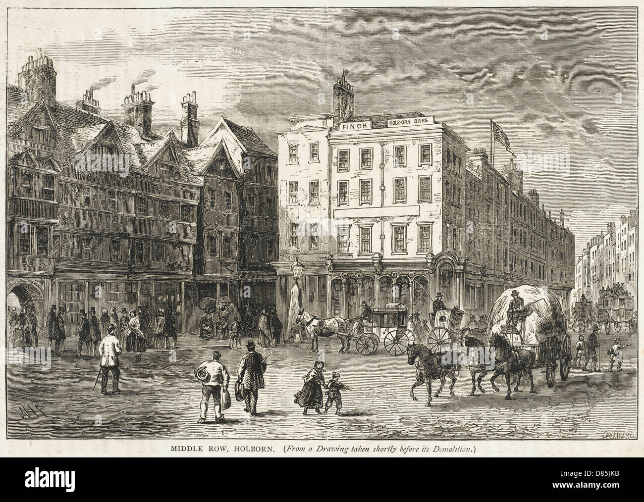 HOLBORN MIDDLE ROW Stock Photo - Alamy