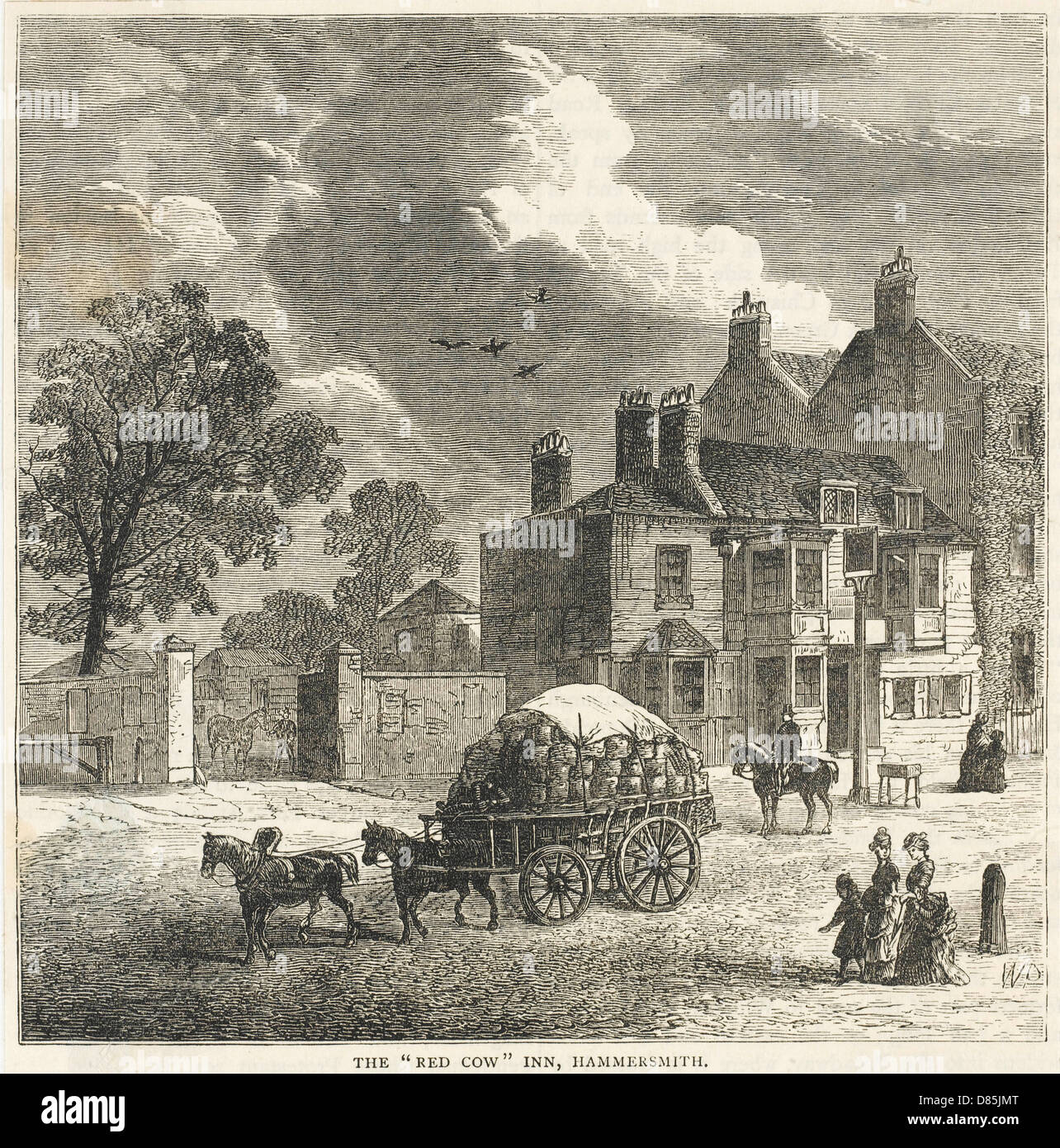 HAMMERSMITH RED COW Stock Photo - Alamy