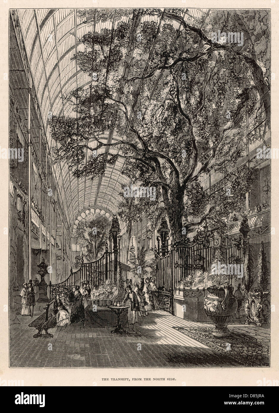 Interior of the Great Exhibition 1851 Stock Photo - Alamy