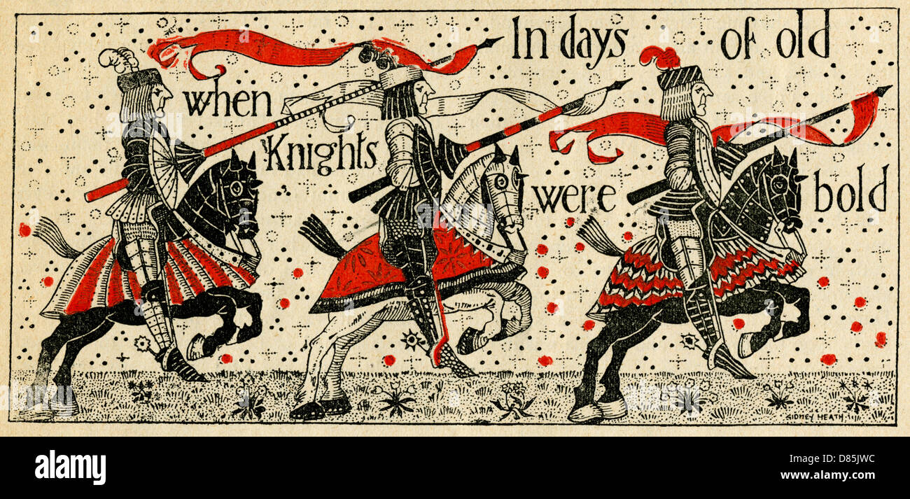 Knights on horses hi-res stock photography and images - Alamy