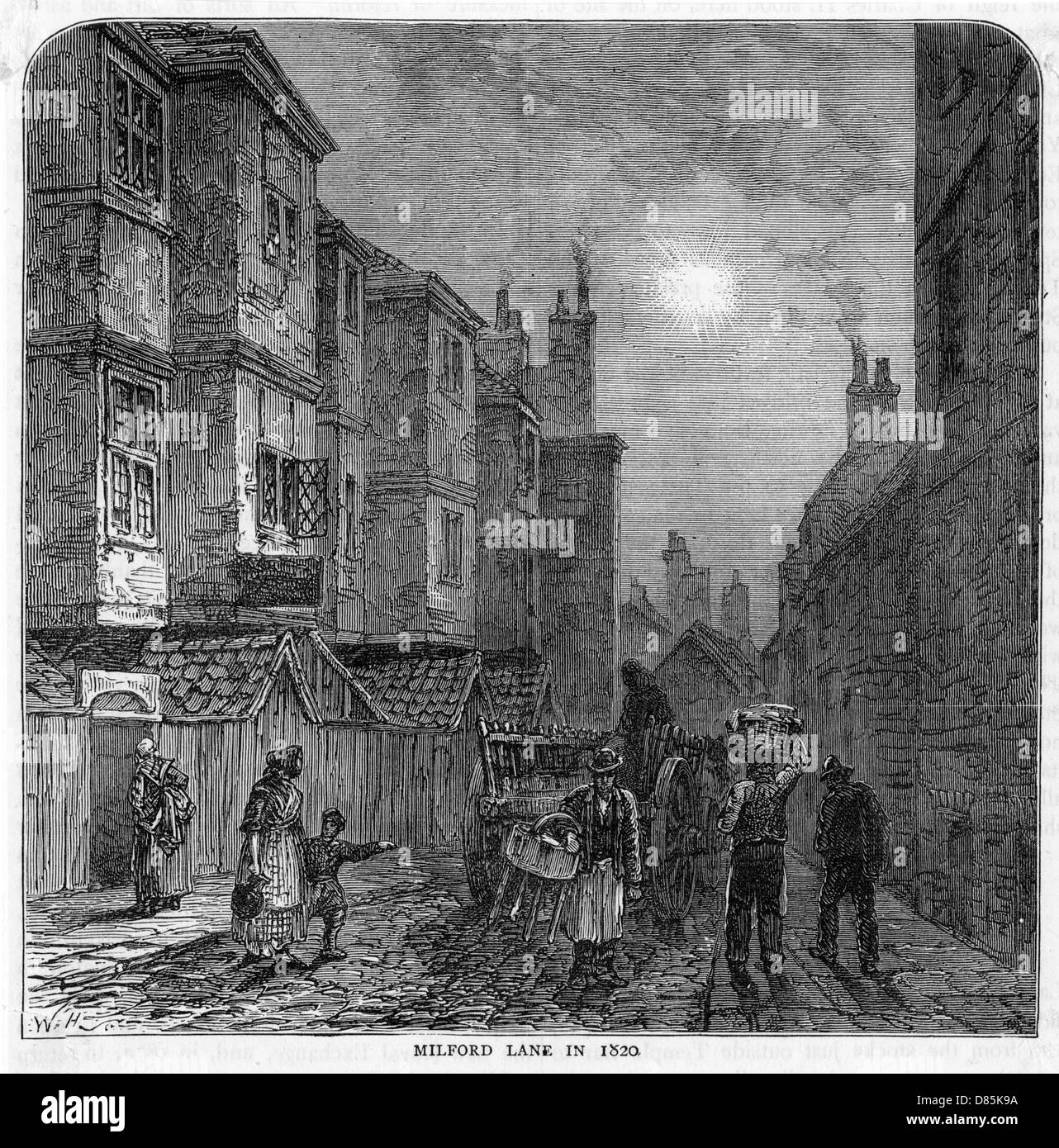 Milford Lane, London 1820 Stock Photo - Alamy