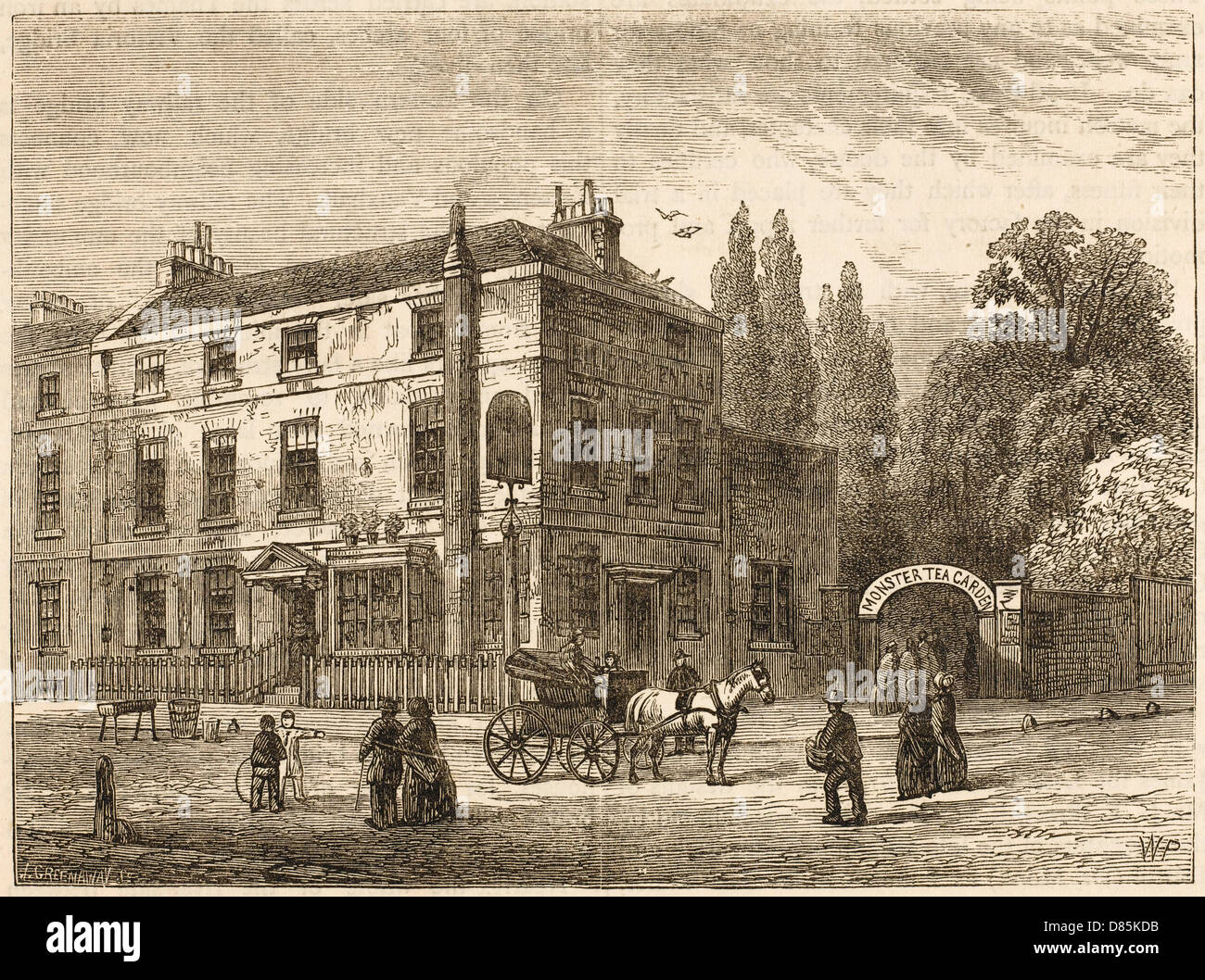 MONSTER TEA GARDENS Stock Photo - Alamy