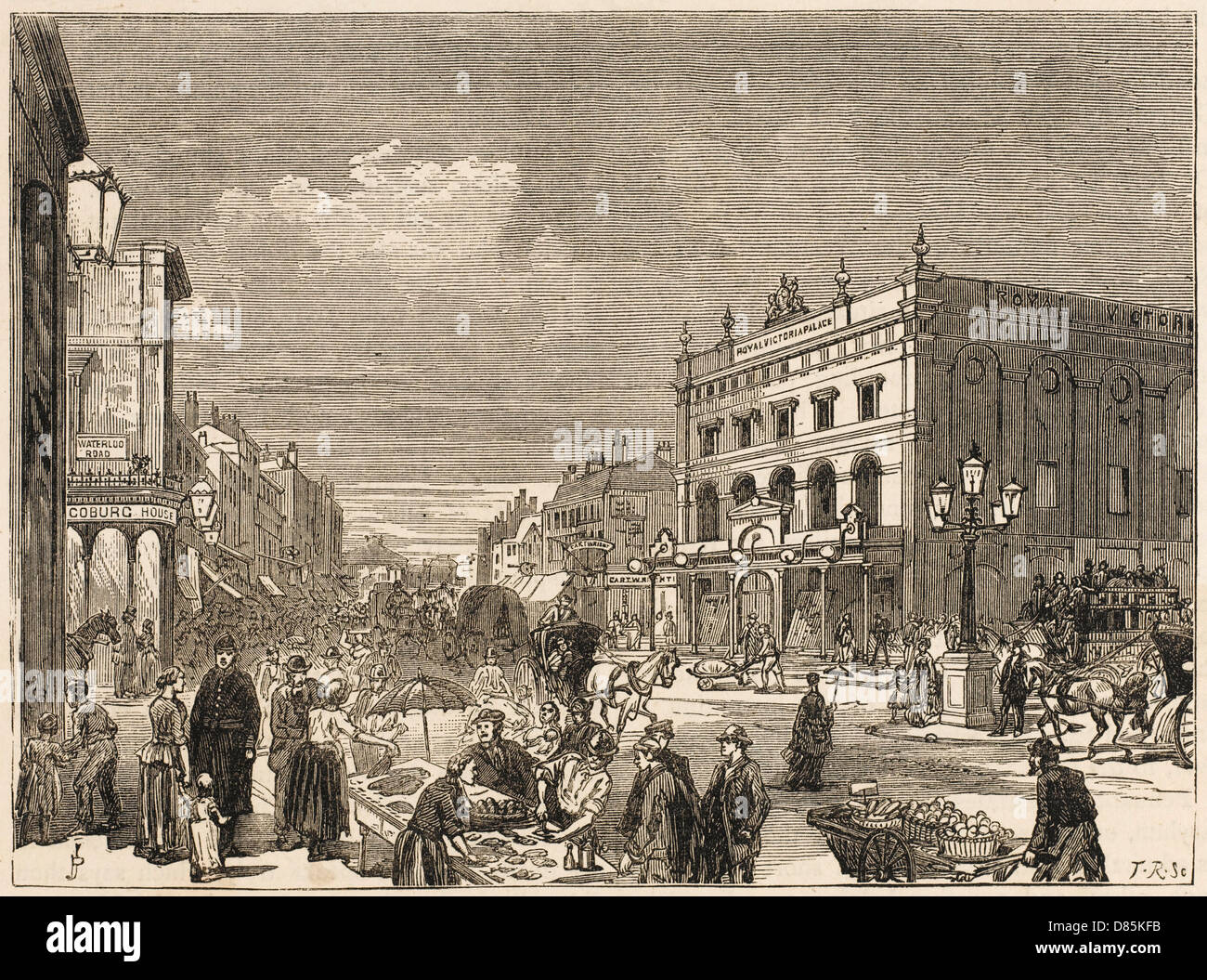 New Cut, Waterloo, London 1870 Stock Photo - Alamy