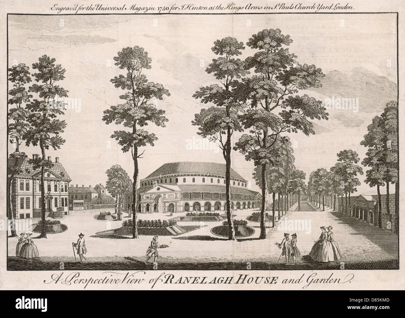 RANELAGH IN 1750 Stock Photo - Alamy