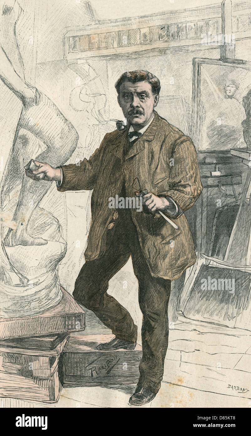 Jean-Alexandre Joseph Falguiere Stock Photo - Alamy