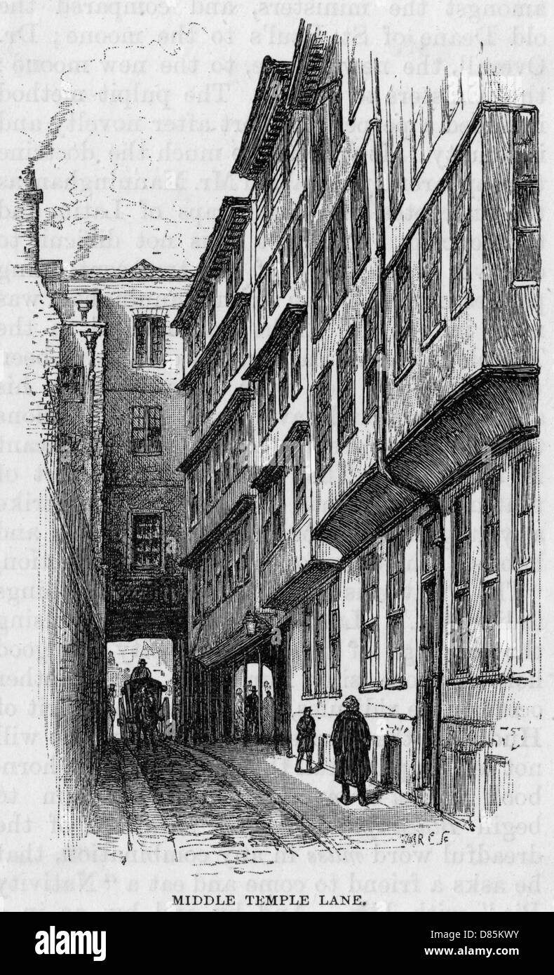 MIDDLE TEMPLE LANE Stock Photo - Alamy