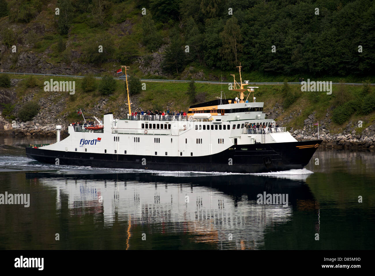 A Norwegian Fjord Ferry in Geiranger, Norway Stock Photo - Alamy