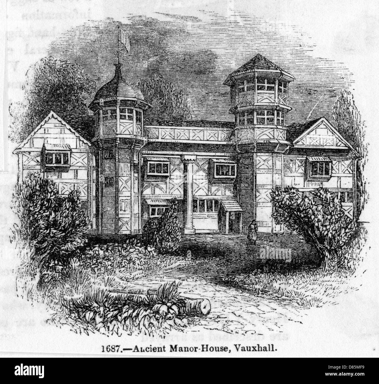 Medieval Manor Drawing