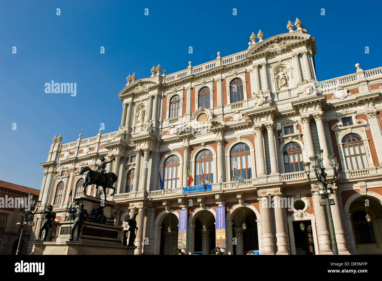 Italy Piedmont Turin Carignano palace Stock Photo - Alamy