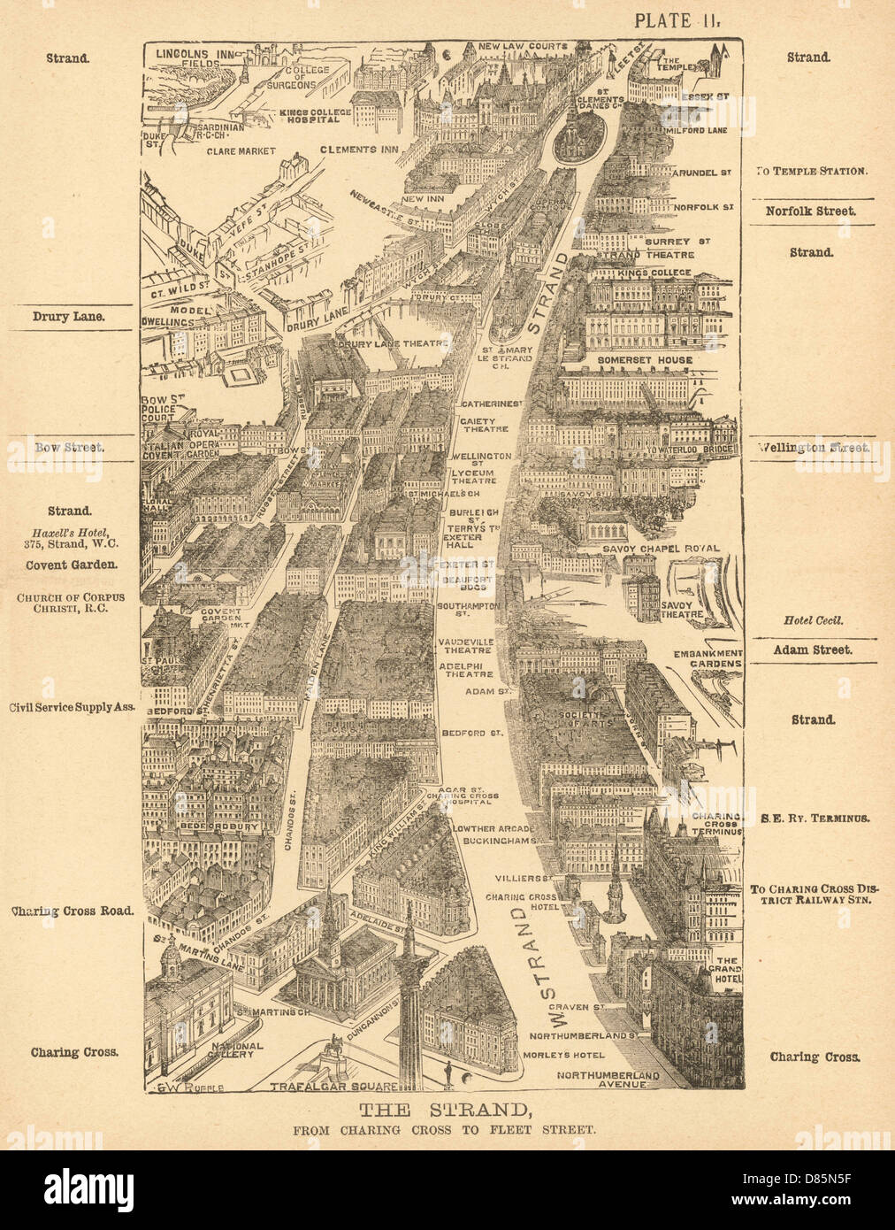 London street birds eye view hi-res stock photography and images - Alamy