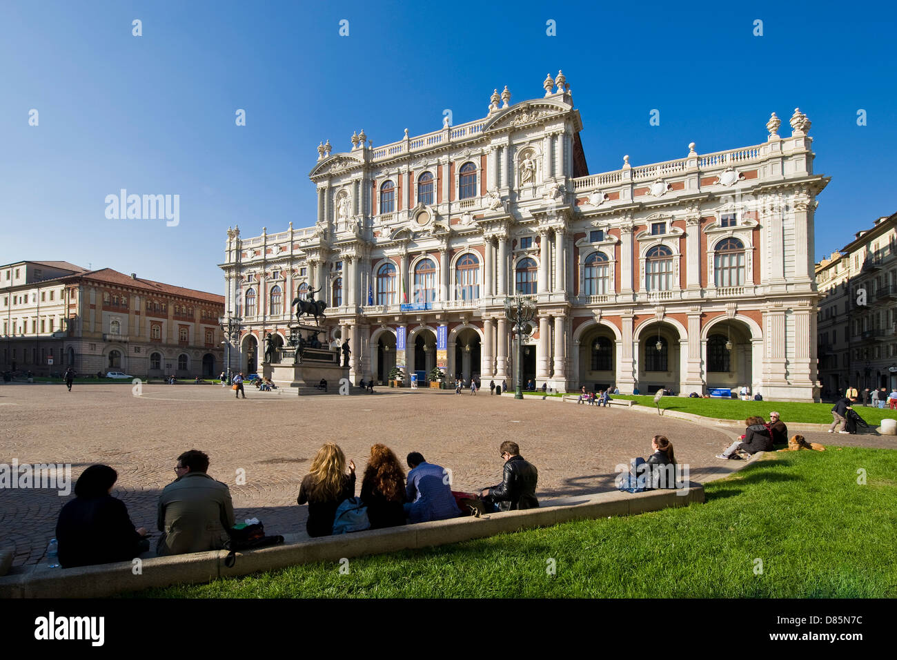 Italy Piedmont Turin Carignano palace Stock Photo - Alamy