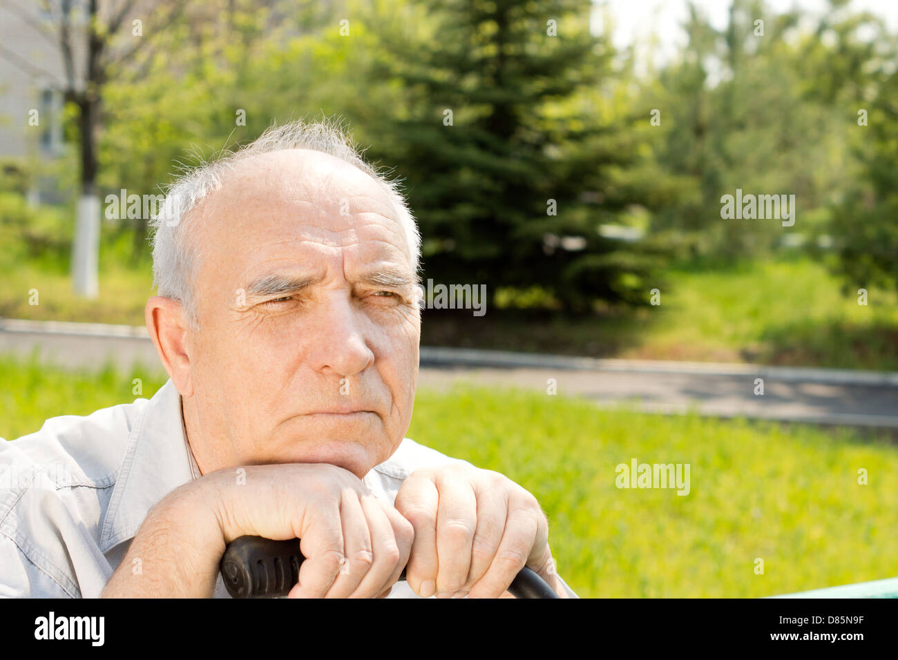 Old man reminiscing hi-res stock photography and images - Alamy