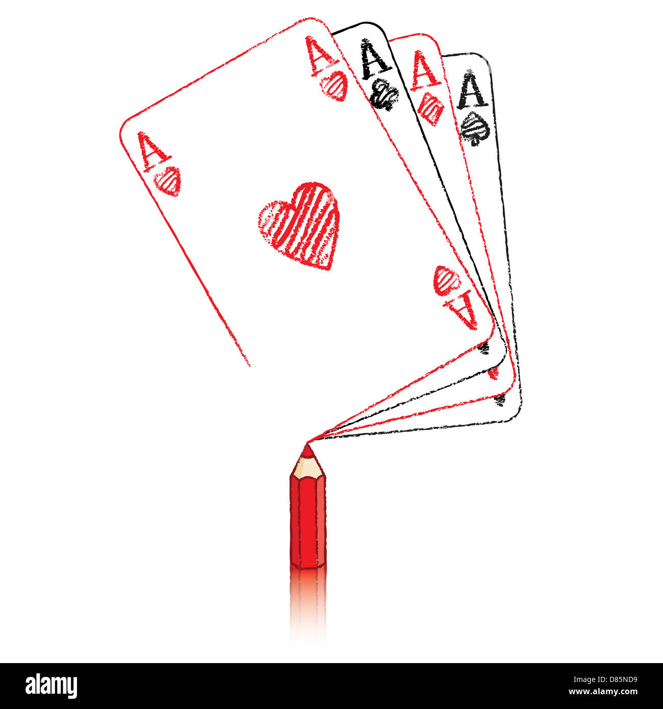 Poker Card Drawings