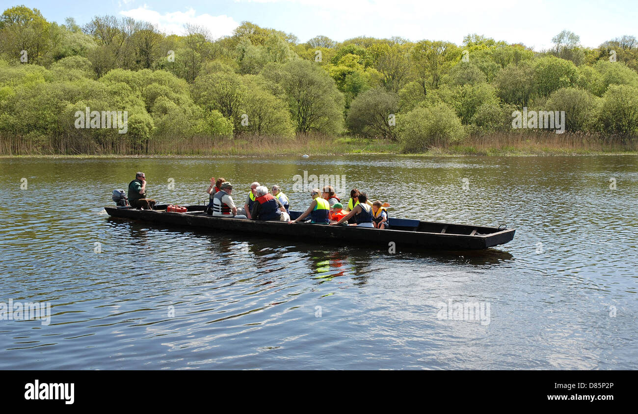 Punt, Crom Castle Estate, Upper Lough Erne, Fermanagh, Northern Ireland ...