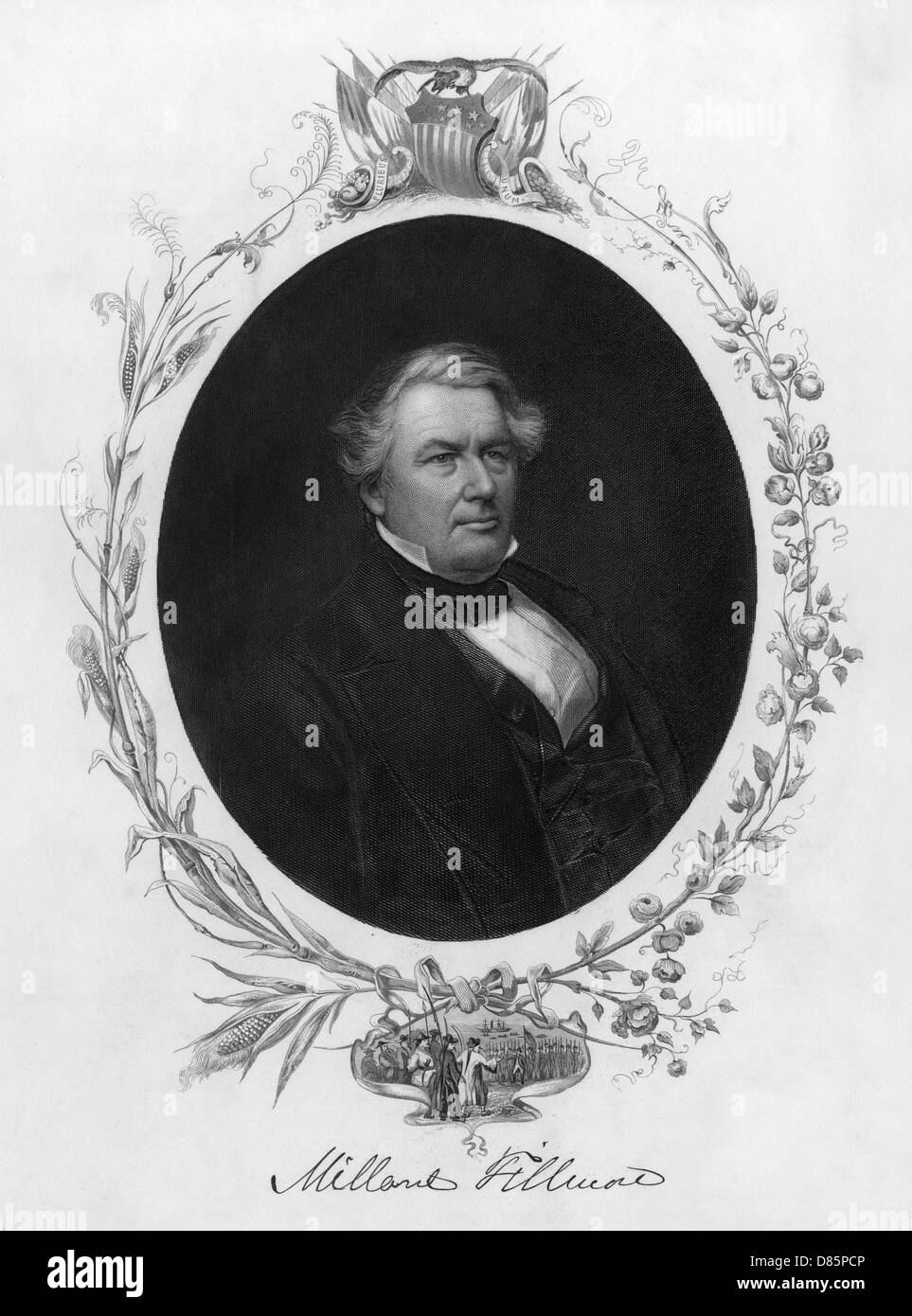 President millard fillmore Black and White Stock Photos & Images - Alamy