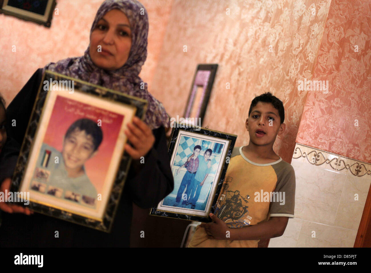 May 20, 2013 - Bureij, Gaza Strip, Palestinian Territory - Amal Al-Dura ...