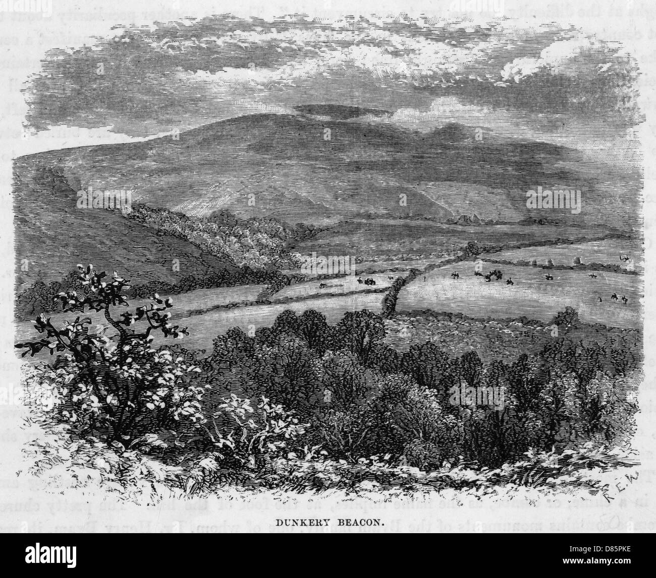 Dunkery beacon somerset Black and White Stock Photos & Images - Alamy