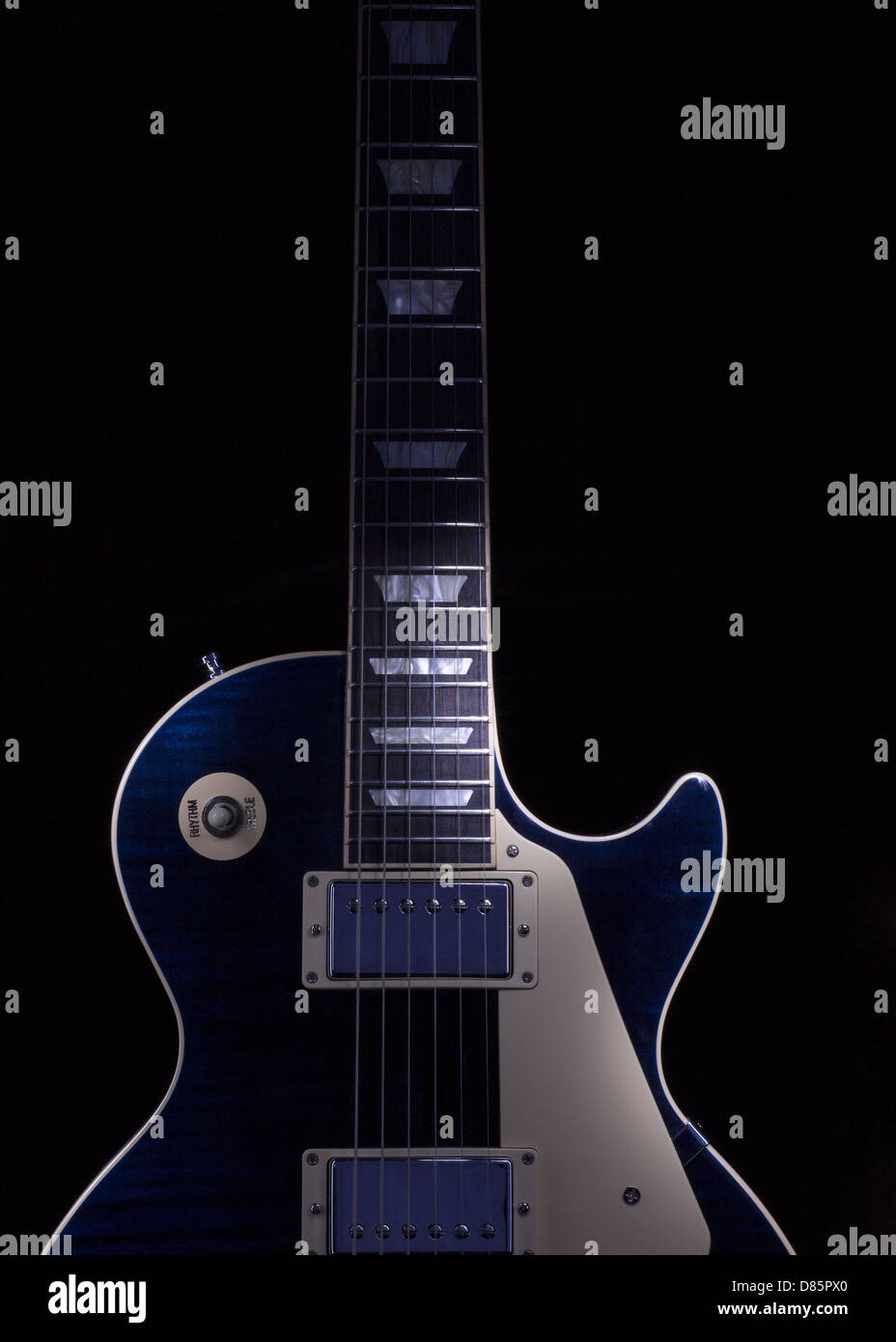 Electric guitar blue hi-res stock photography and images - Alamy