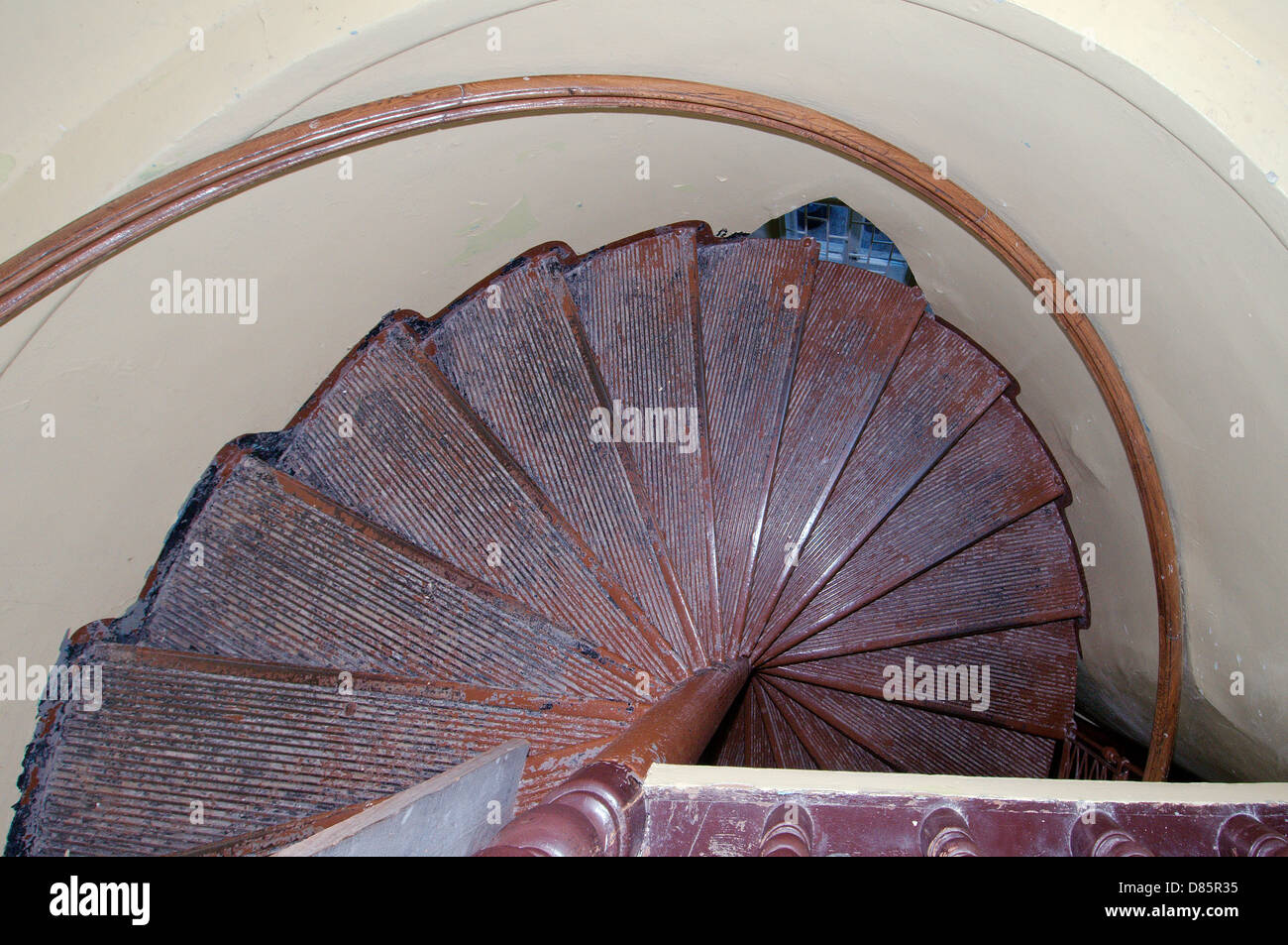 Iron spiral stairs, sanatorium Yasnaya Polyana (Bright Glade), The ...