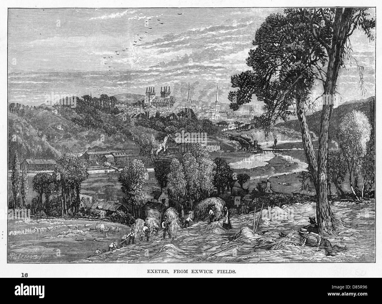 EXETER GENERAL VIEW Stock Photo - Alamy