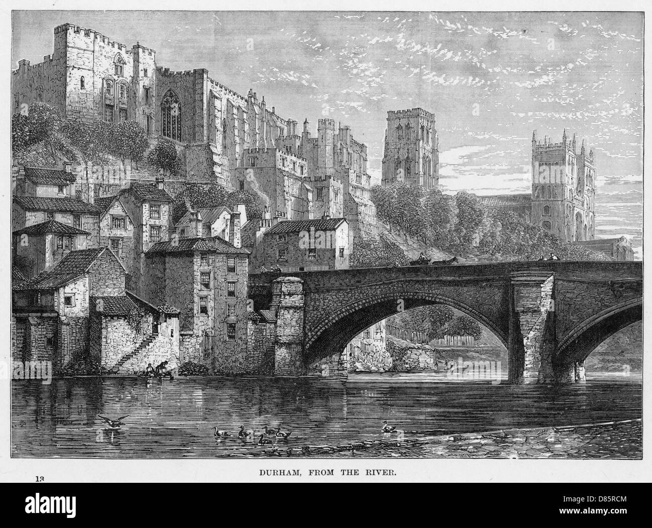 Durham castle castle Black and White Stock Photos & Images - Alamy