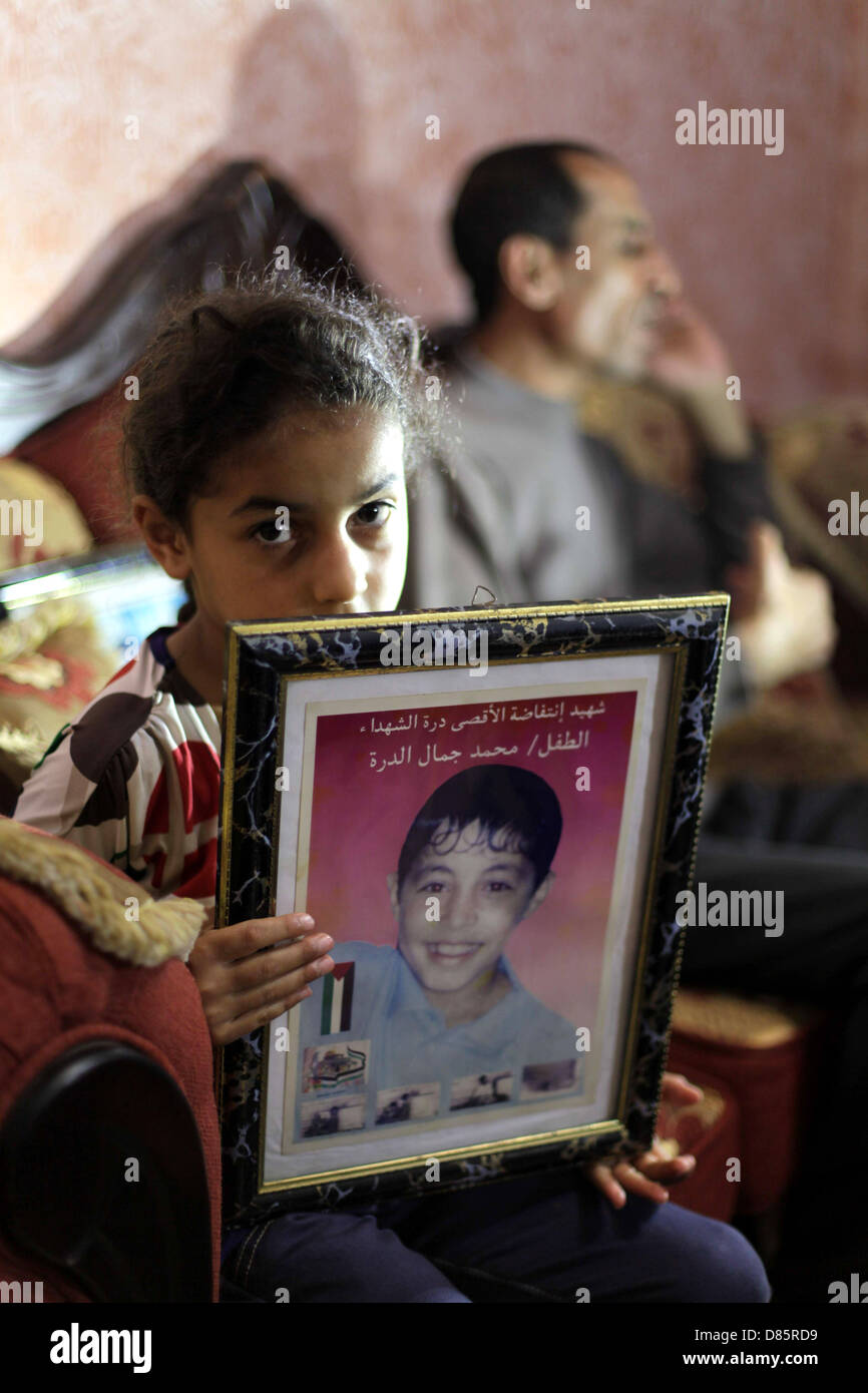 May 20, 2013 - Bureij, Gaza Strip, Palestinian Territory - Basma al ...