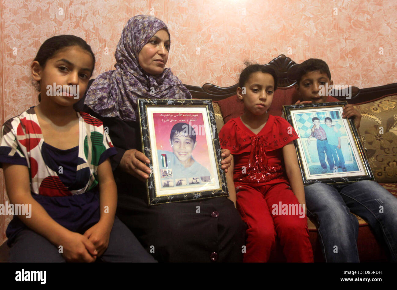 May 20, 2013 - Bureij, Gaza Strip, Palestinian Territory - Amal Al-Dura ...