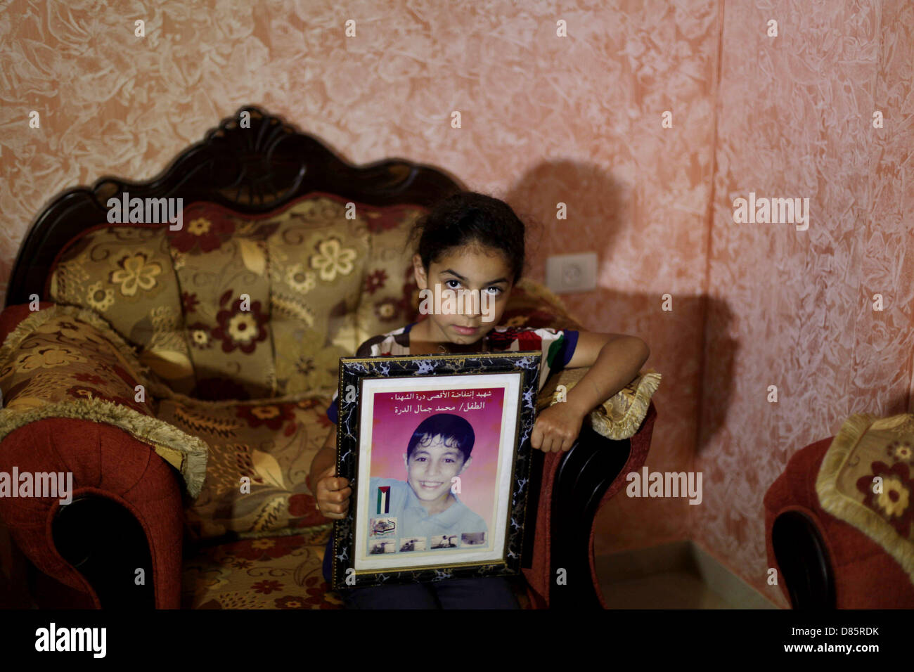 May 20, 2013 - Bureij, Gaza Strip, Palestinian Territory - Basma al ...