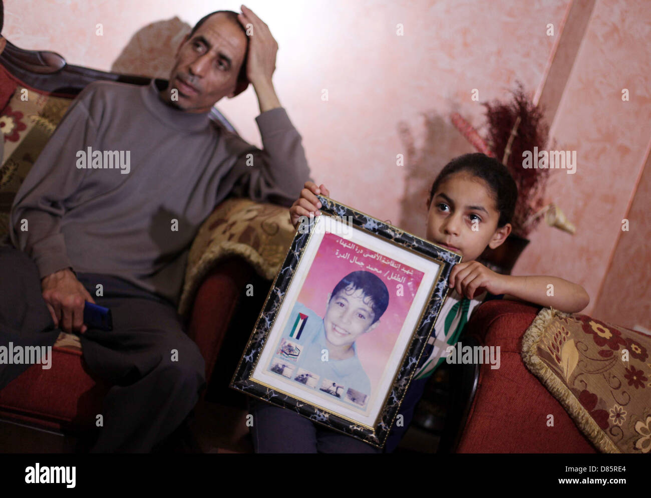 May 20, 2013 - Bureij, Gaza Strip, Palestinian Territory - Basma al ...