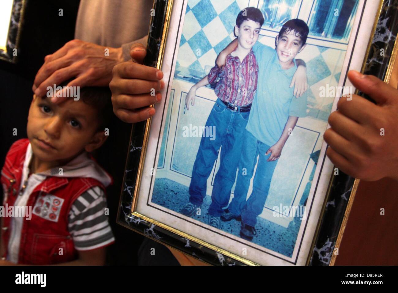 May 20, 2013 - Bureij, Gaza Strip, Palestinian Territory - Jamal al ...